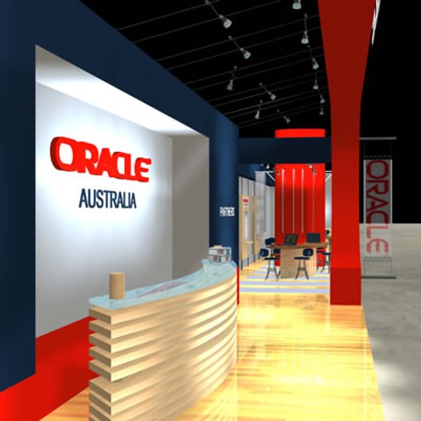 3d model oracle fair stand exhibition