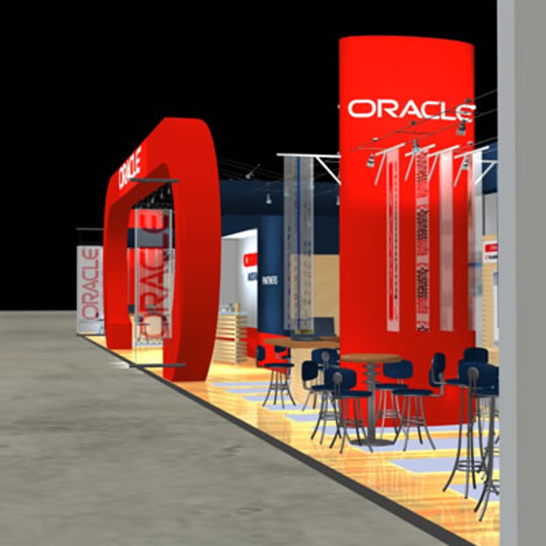 3d model oracle fair stand exhibition