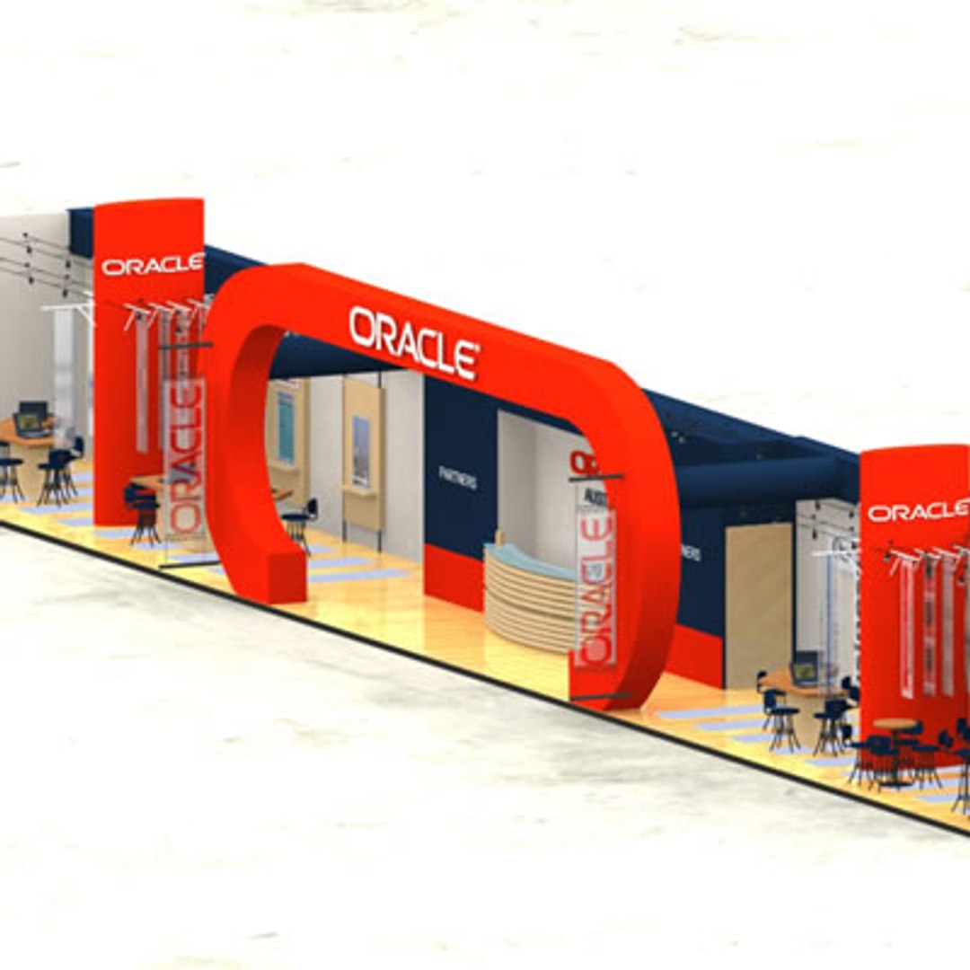 3d model oracle fair stand exhibition
