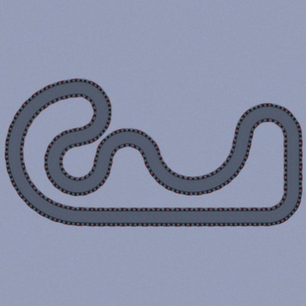 go-kart track 2 3d model