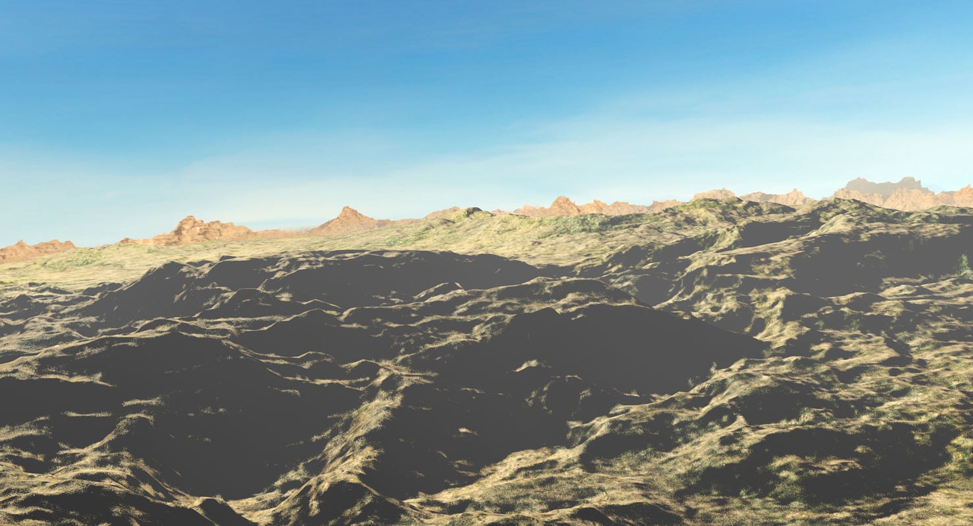 3d Model Landscape Scene Terrain Ground