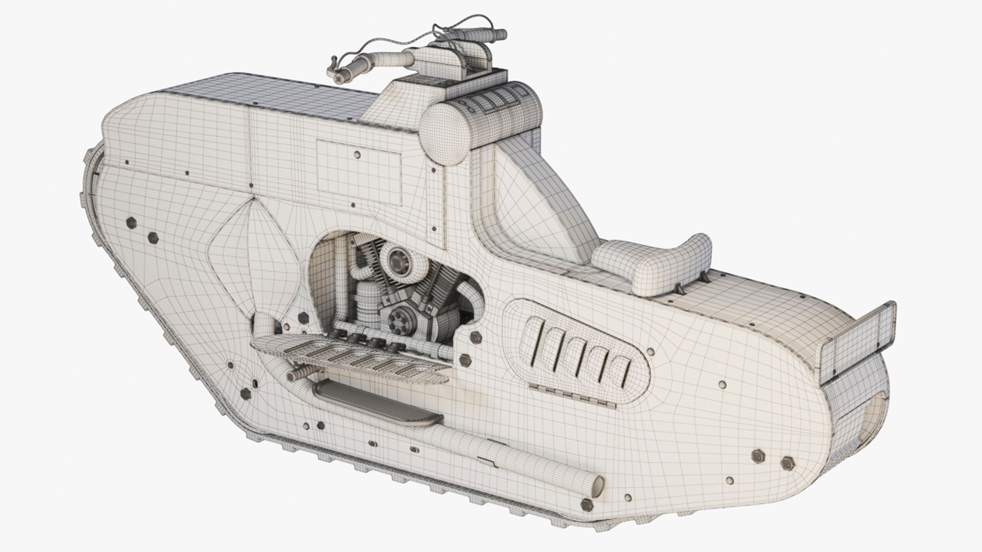 Tractor Cycle 3D Model - TurboSquid 2114743