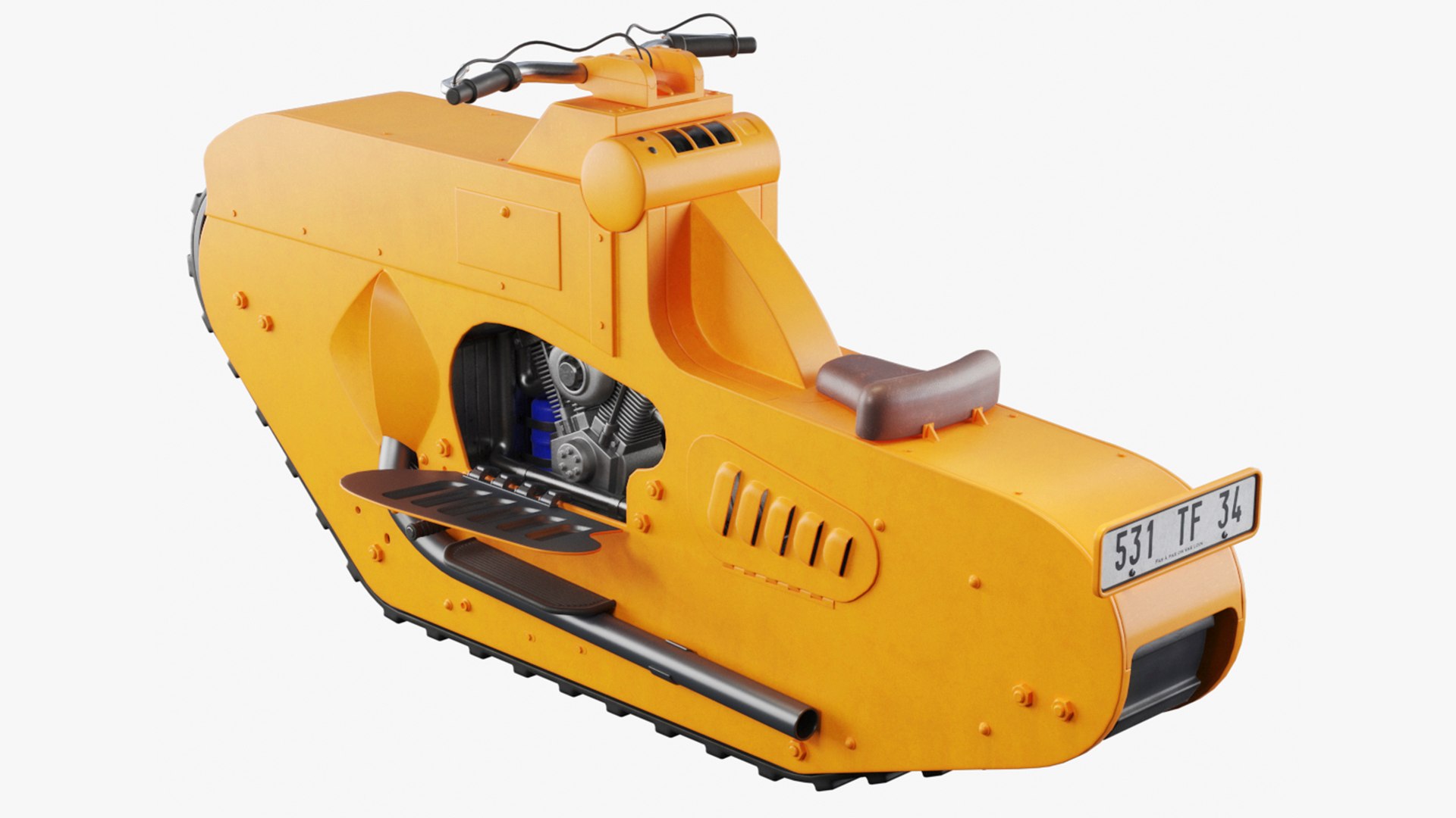 Tractor Cycle 3D Model - TurboSquid 2114743