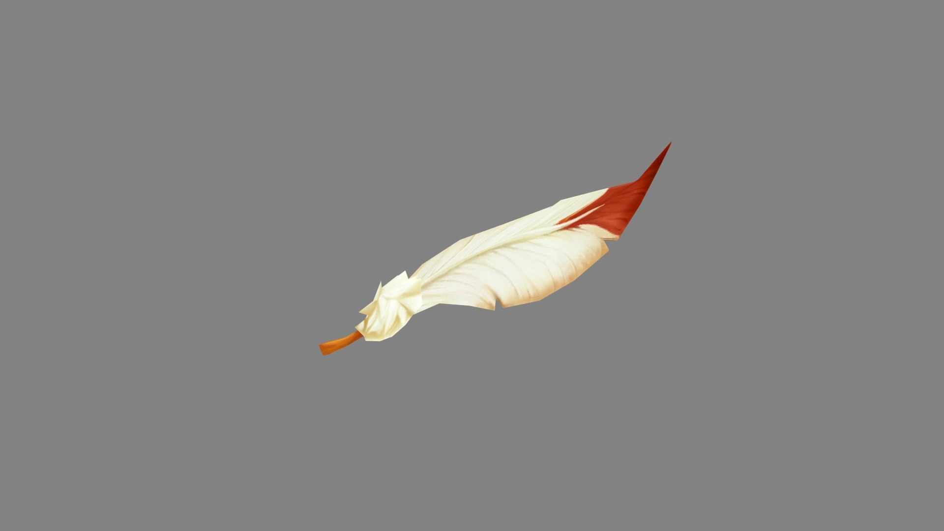 3D Cartoon Feather Low-poly Model - TurboSquid 1961934