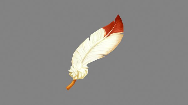 cartoon feather Low-poly model 3D 모델 - TurboSquid 1961934