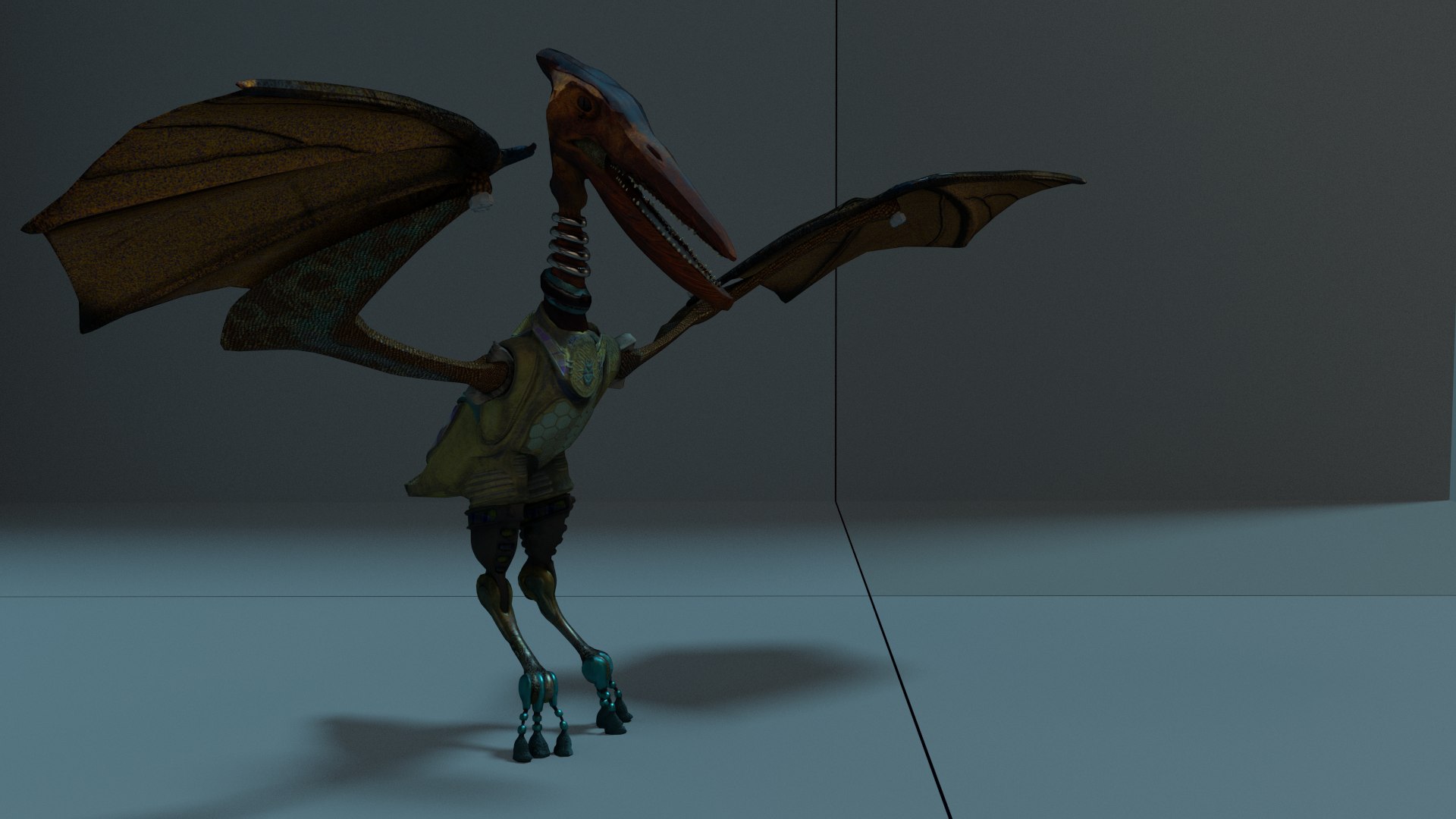 3d Clockwork Puppet Dinosaur Model