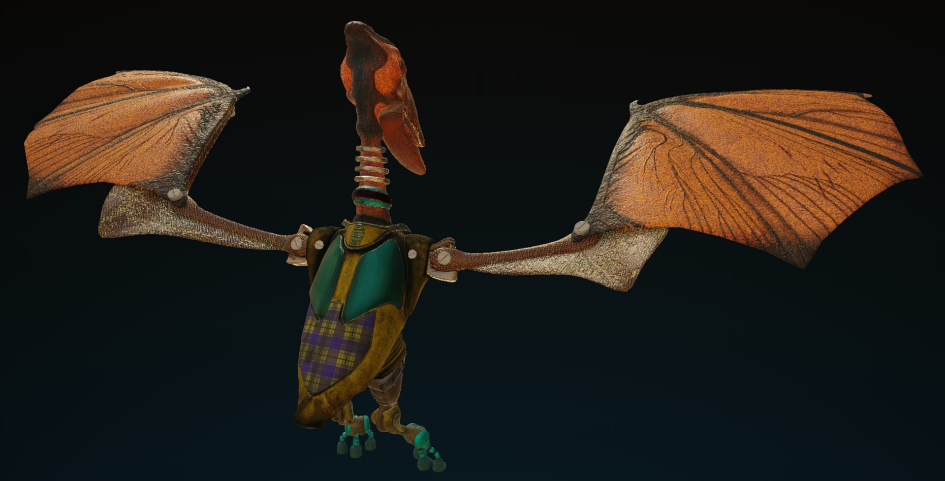 3d Clockwork Puppet Dinosaur Model