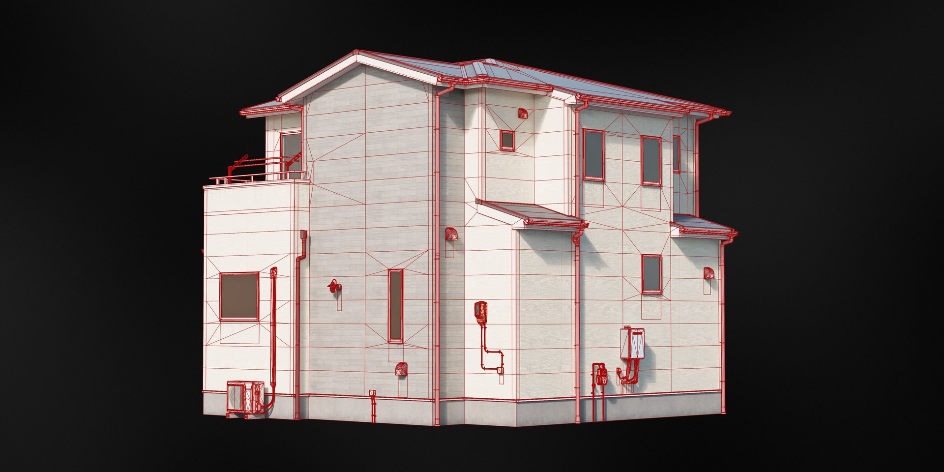 3D Japanese Modern House - TYO-FS03 - TurboSquid 2201283