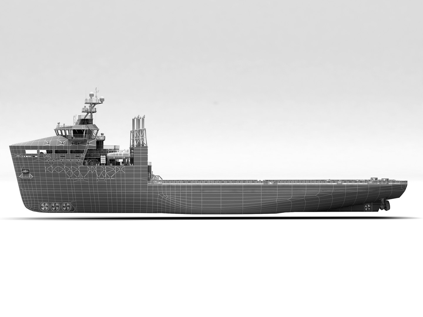 Platform Supply Vessel Model - TurboSquid 1663341