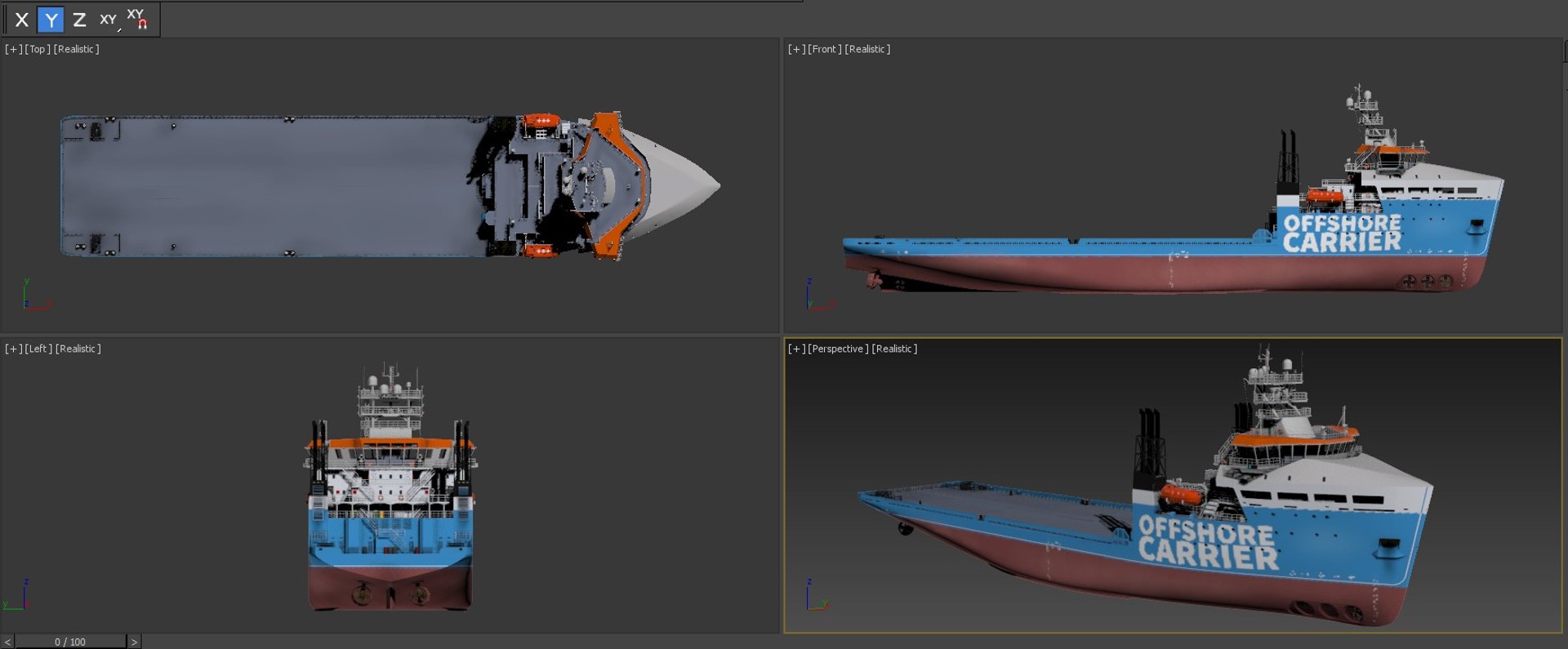 Platform Supply Vessel Model - TurboSquid 1663341