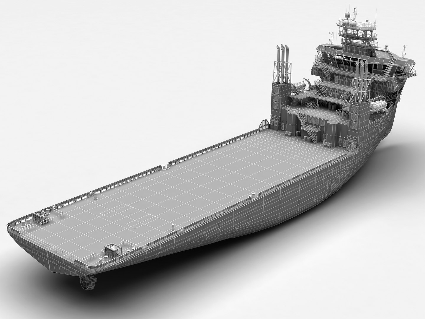 Platform Supply Vessel Model - TurboSquid 1663341