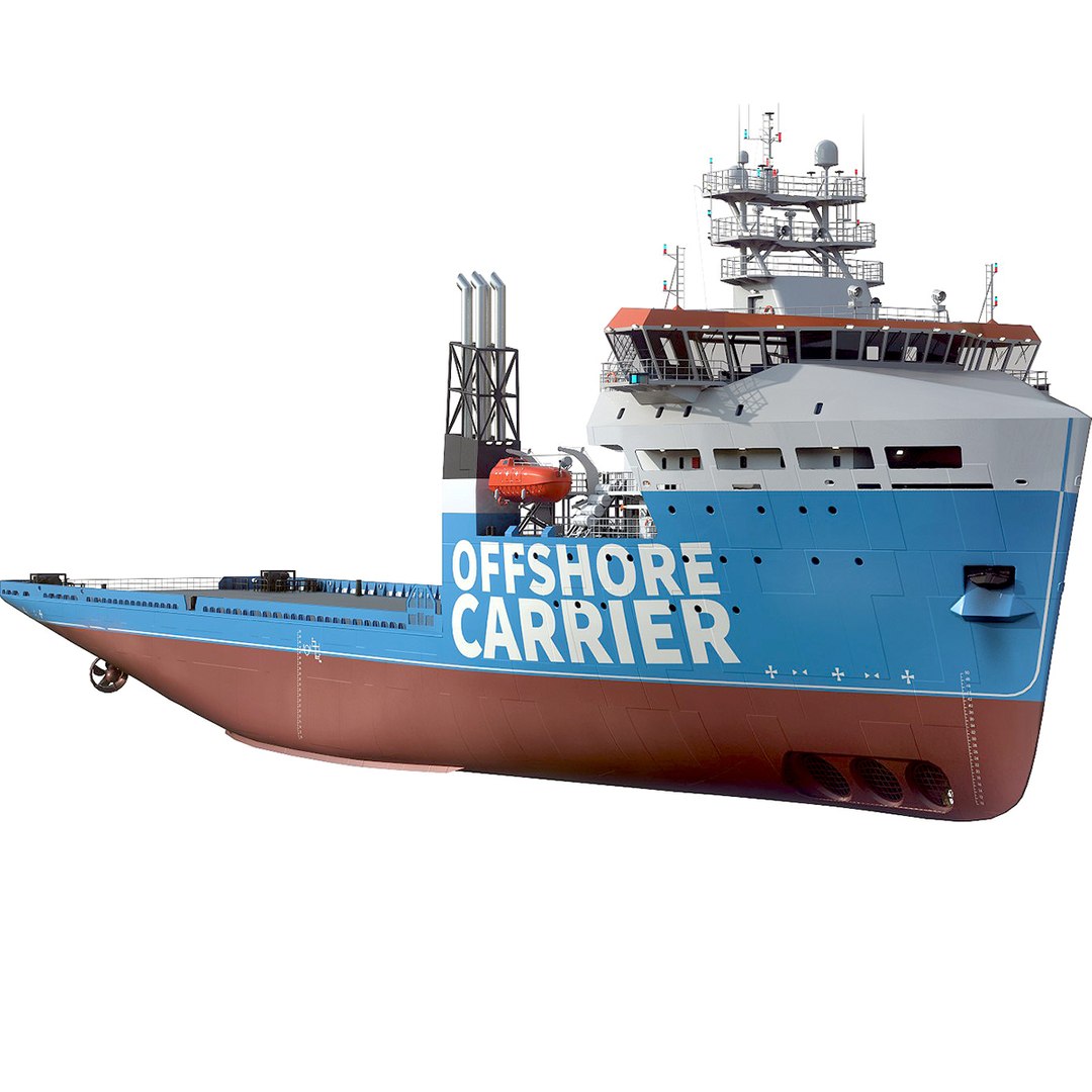 Platform Supply Vessel Model - TurboSquid 1663341