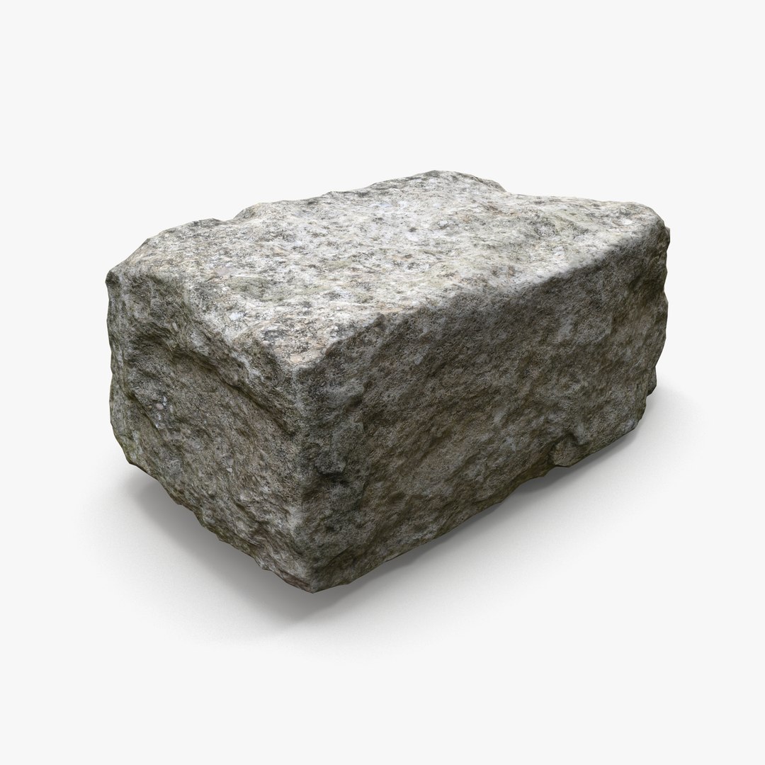 3d Stone Block