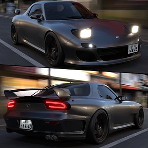 Custom Modified Rx-7 3D Model - TurboSquid 1330757