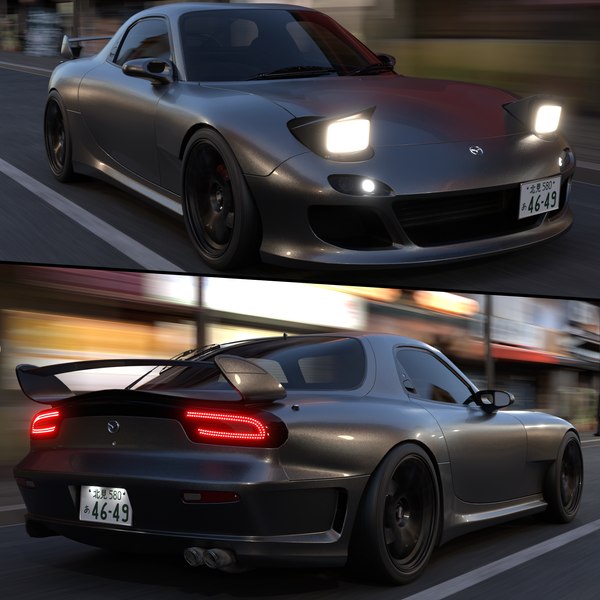 Custom modified rx-7 3D model - TurboSquid 1330757