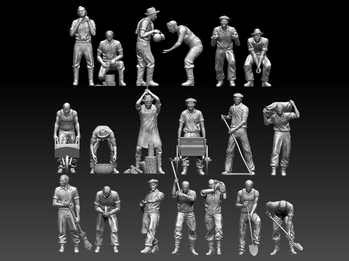 Printer Worker 3D Model - TurboSquid 1605887