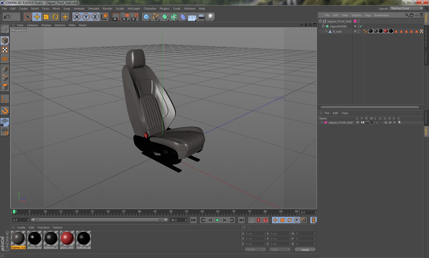 3D Sedan Seat Model - TurboSquid 1191755