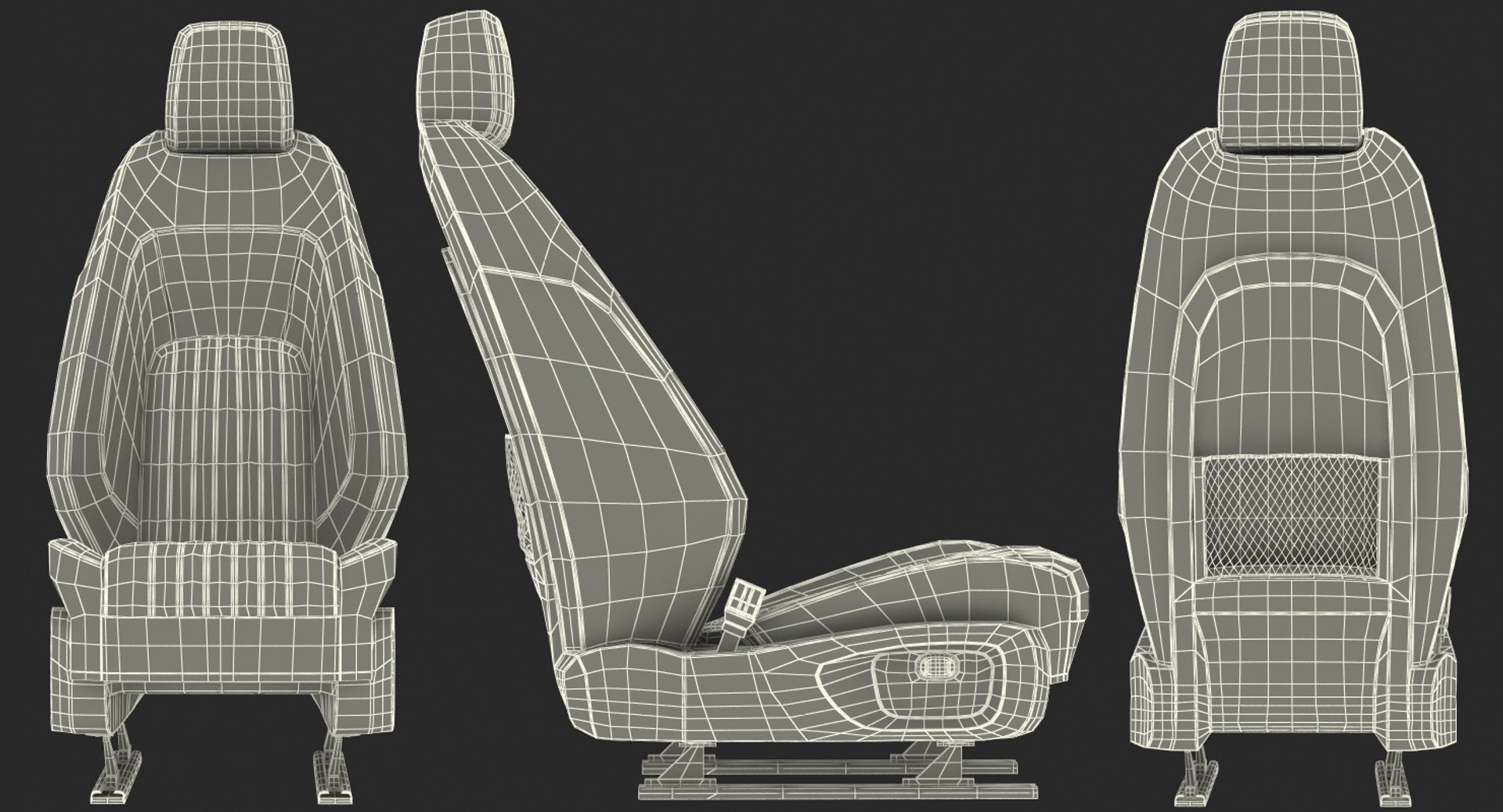 3D Sedan Seat Model - TurboSquid 1191755