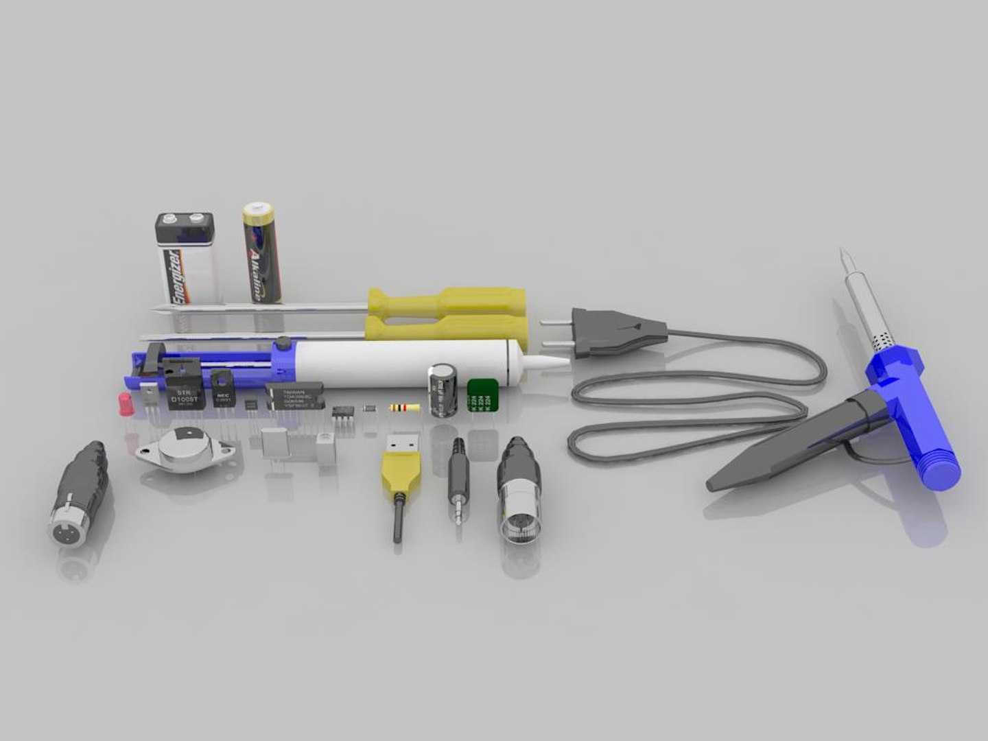 Components 3D Model - TurboSquid 1624680