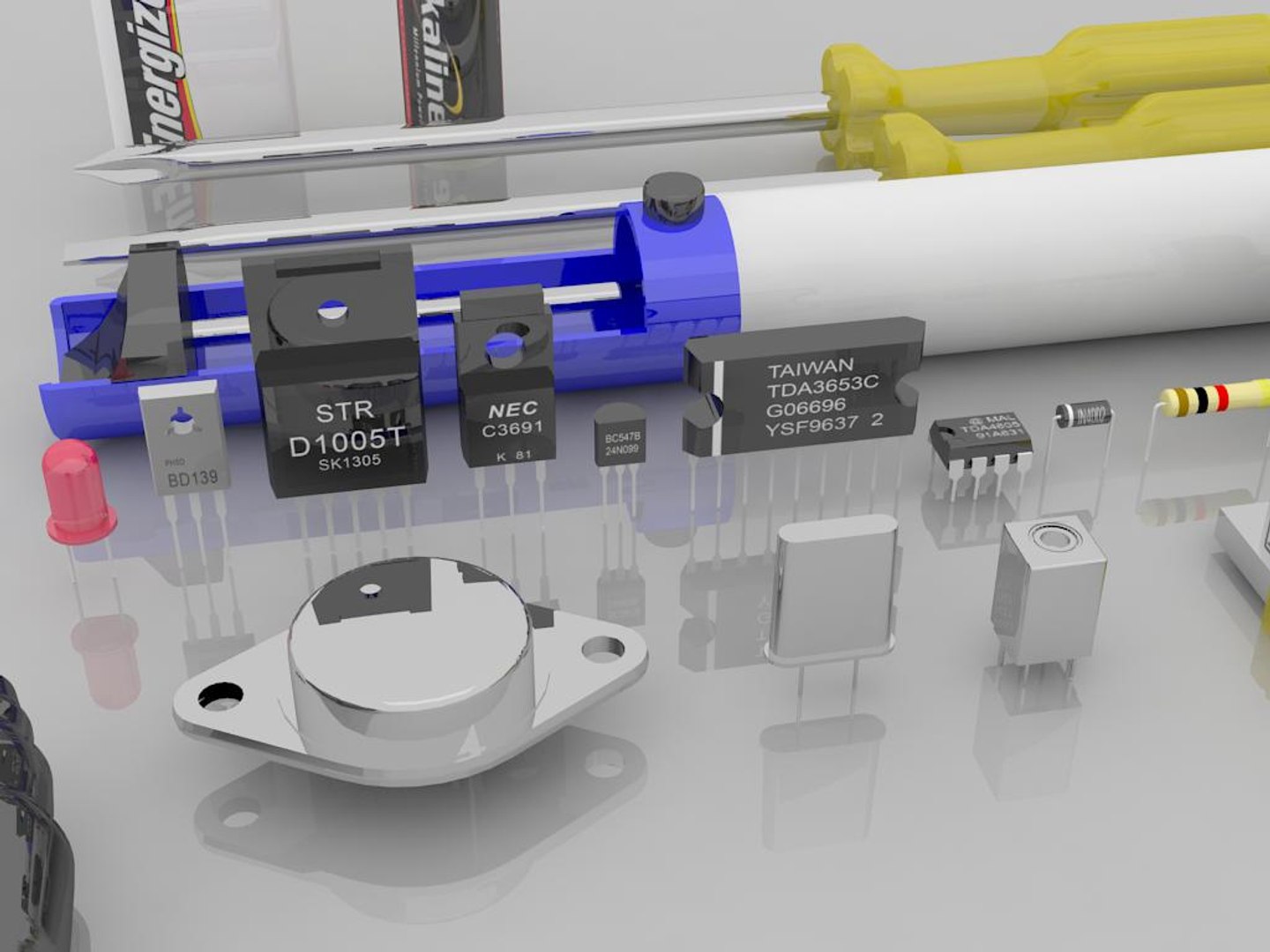 Components 3D Model - TurboSquid 1624680