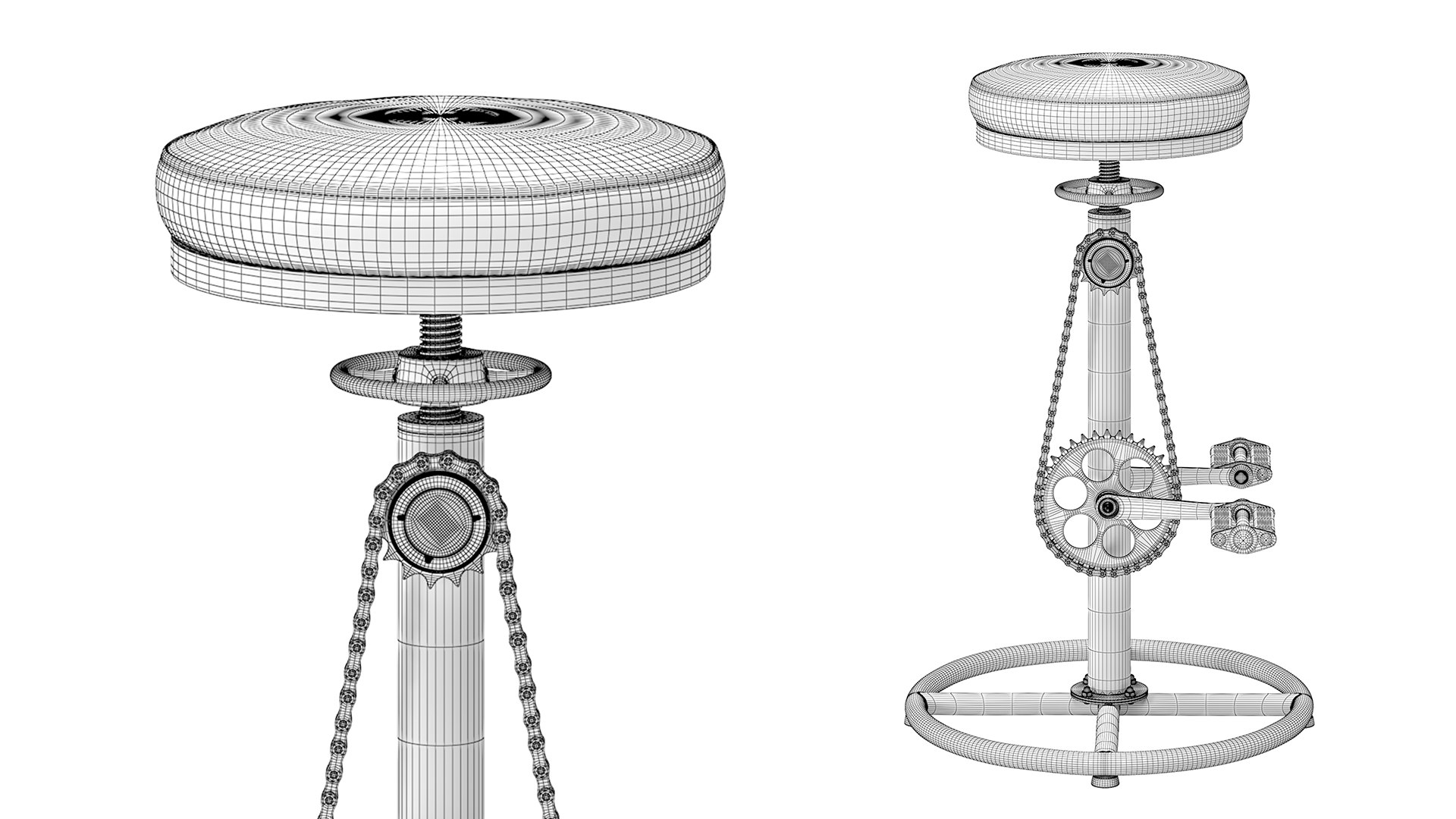 3D Bar Stool Bicycle Model - TurboSquid 2094187