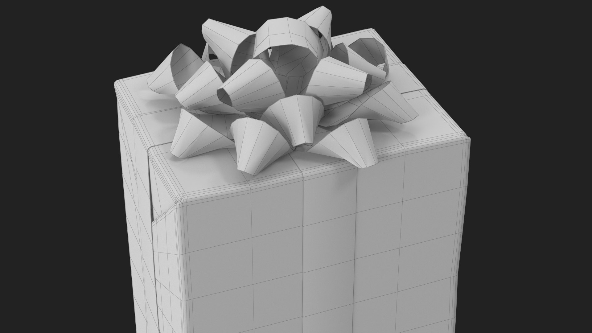 3D Gift Box With A Bow Red V5 - TurboSquid 2536963