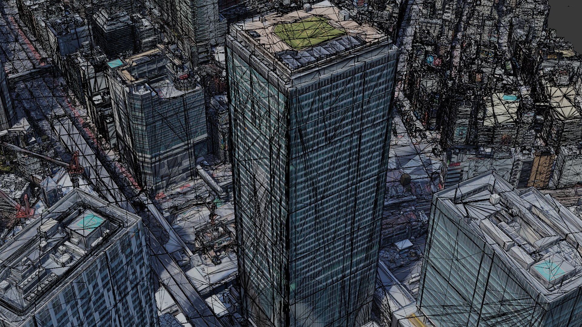 Tokyo Shibuya City MAP 3D Model - TurboSquid 2348272