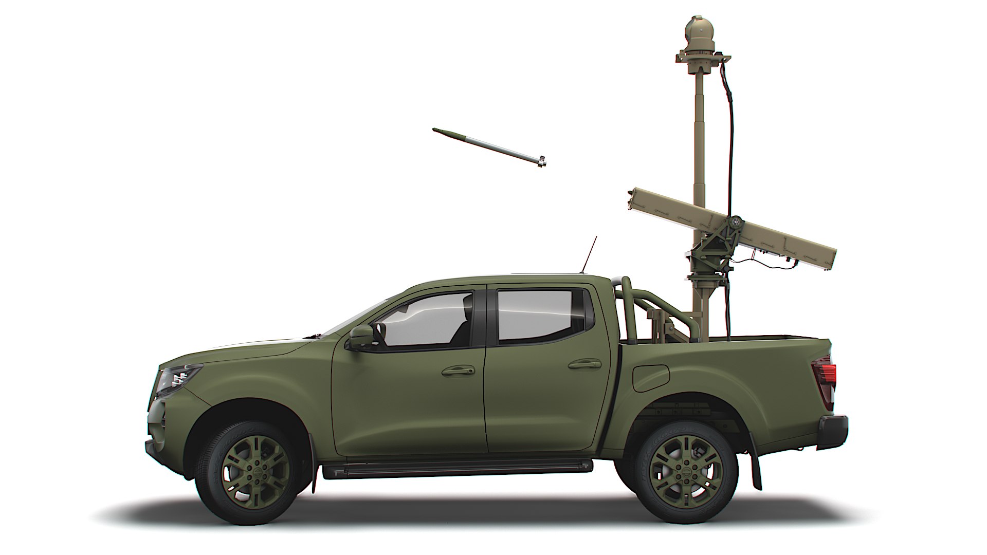 Nissan Navarra Vampire C-UAS 2023 3D Model - TurboSquid 2081293