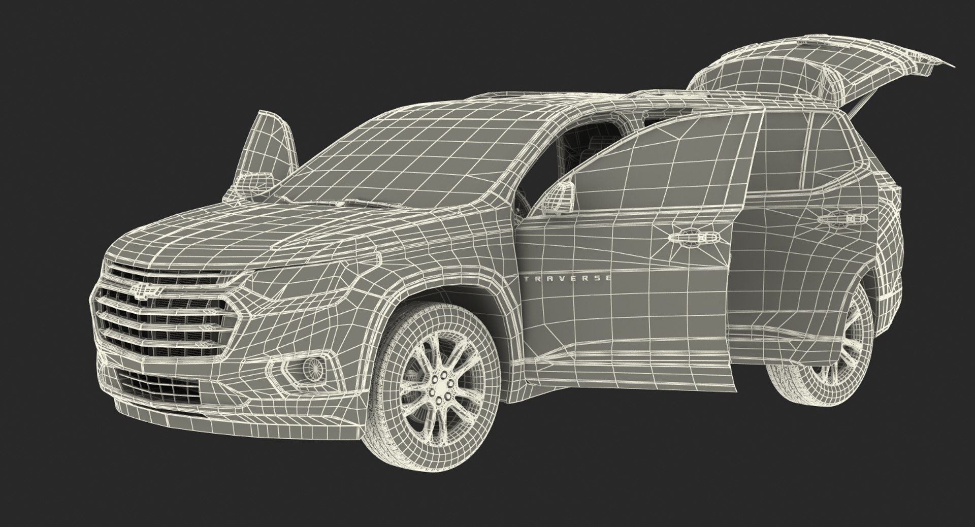3D Chevrolet Traverse Suv 2018 Model - TurboSquid 1292008
