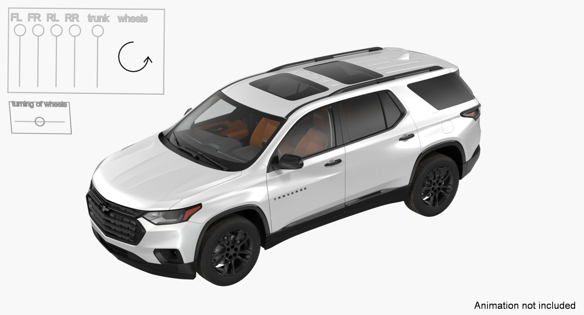 3D Chevrolet Traverse Suv 2018 Model - TurboSquid 1292008