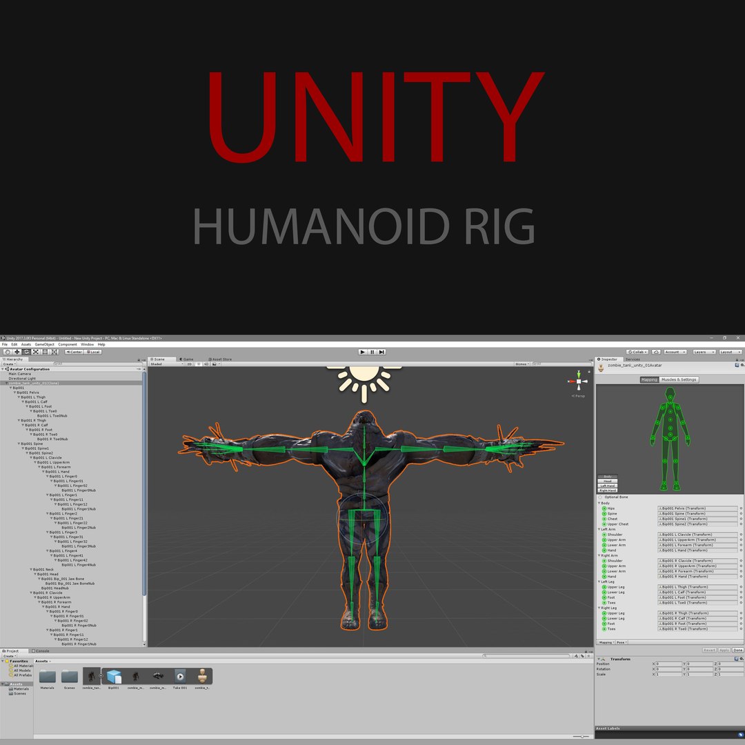 Zombie Rigged Character 3d Max