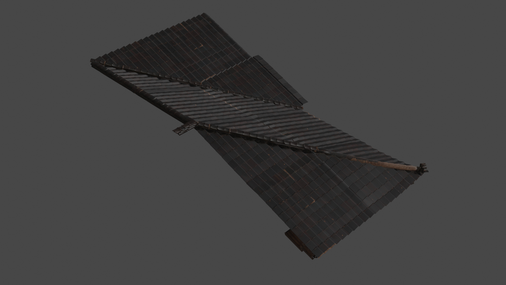 3D Model Modular Japanese Shrine Roof - TurboSquid 2401570