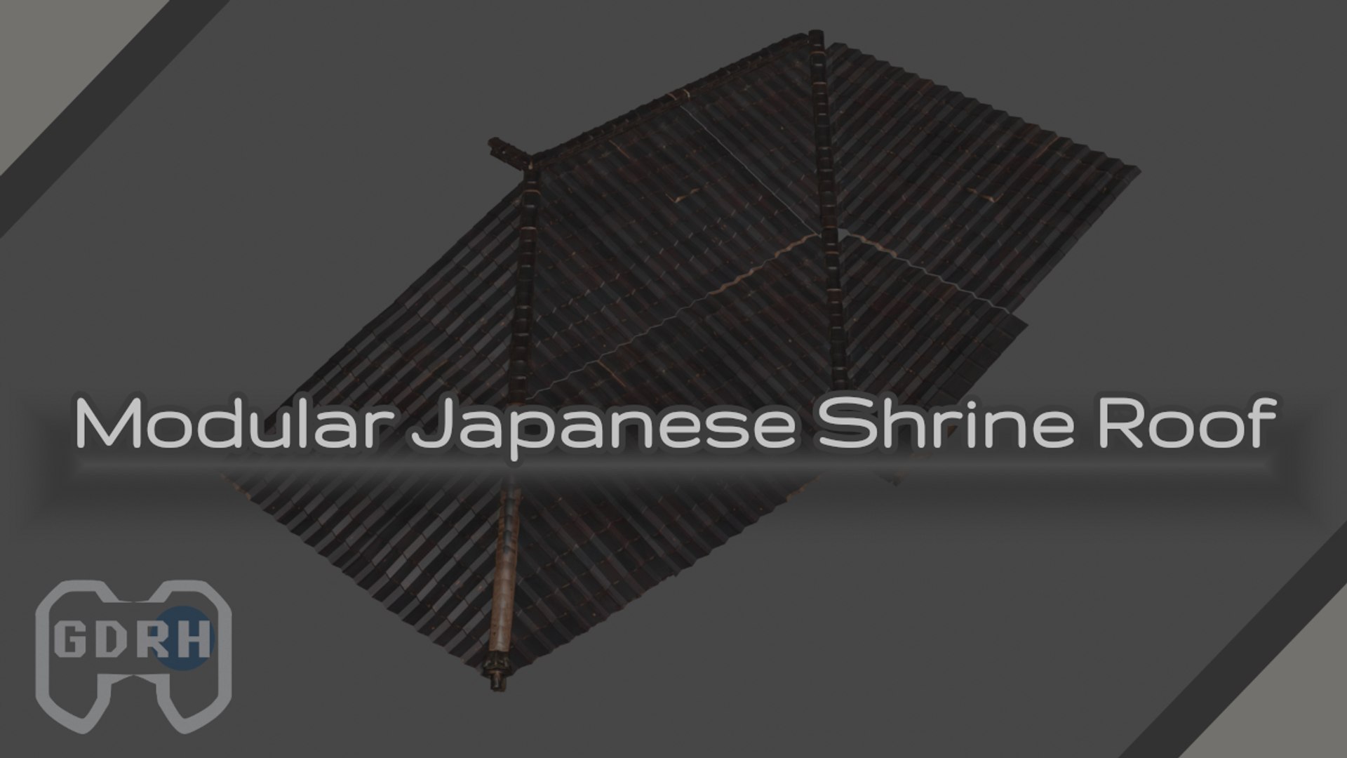 3D Model Modular Japanese Shrine Roof - TurboSquid 2401570