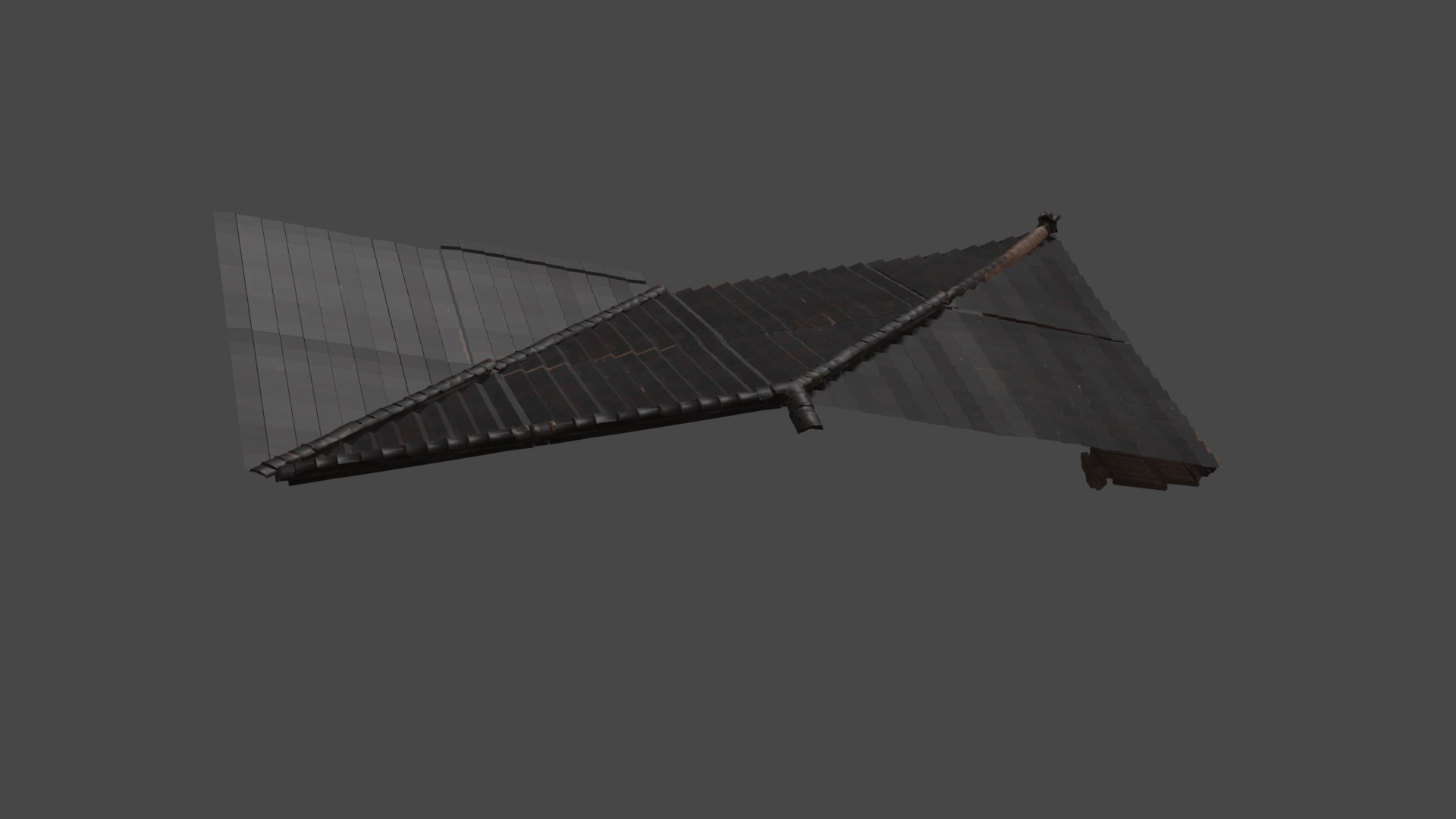 3D Model Modular Japanese Shrine Roof - TurboSquid 2401570