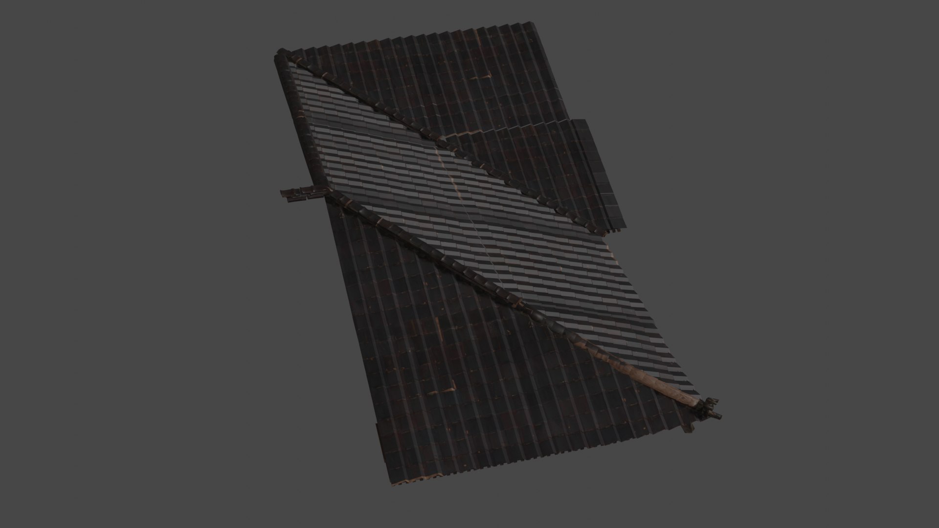3D Model Modular Japanese Shrine Roof - TurboSquid 2401570