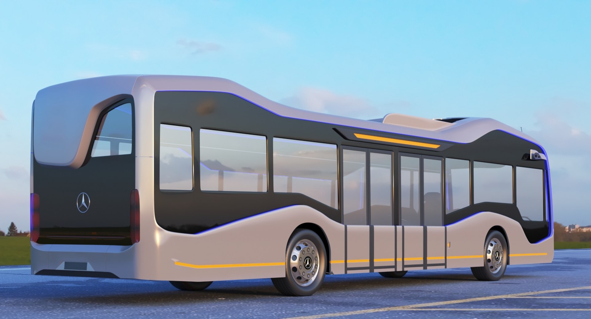 3D Mercedes Benz Future Bus - TurboSquid 1266683
