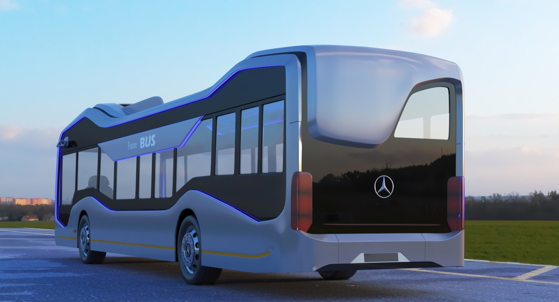 3D Mercedes Benz Future Bus - TurboSquid 1266683