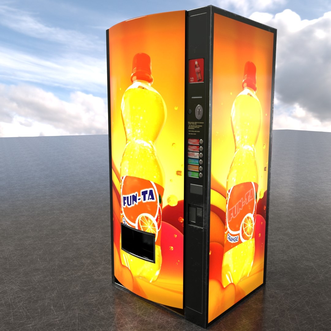 3d 3ds Soda Vending Machines Pbr
