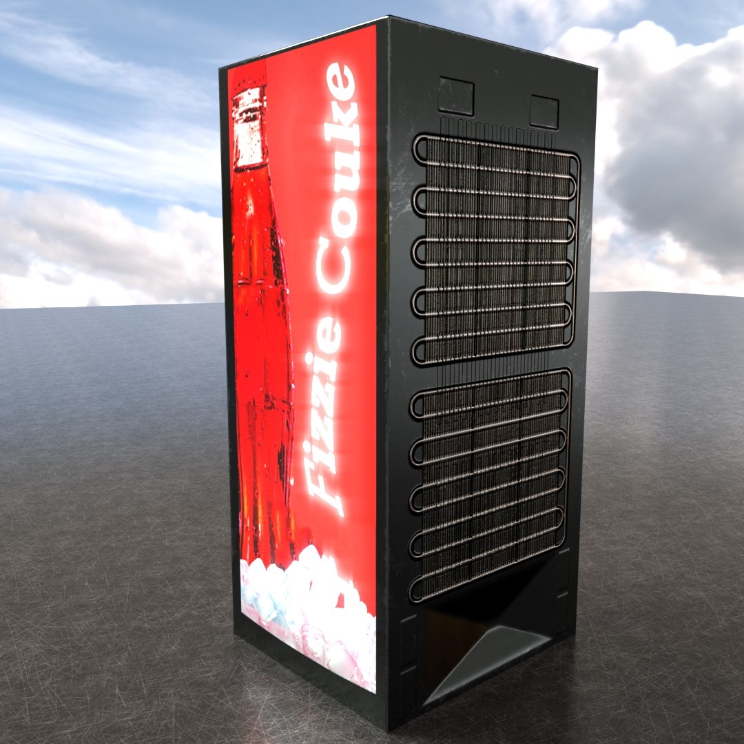 3d 3ds Soda Vending Machines Pbr