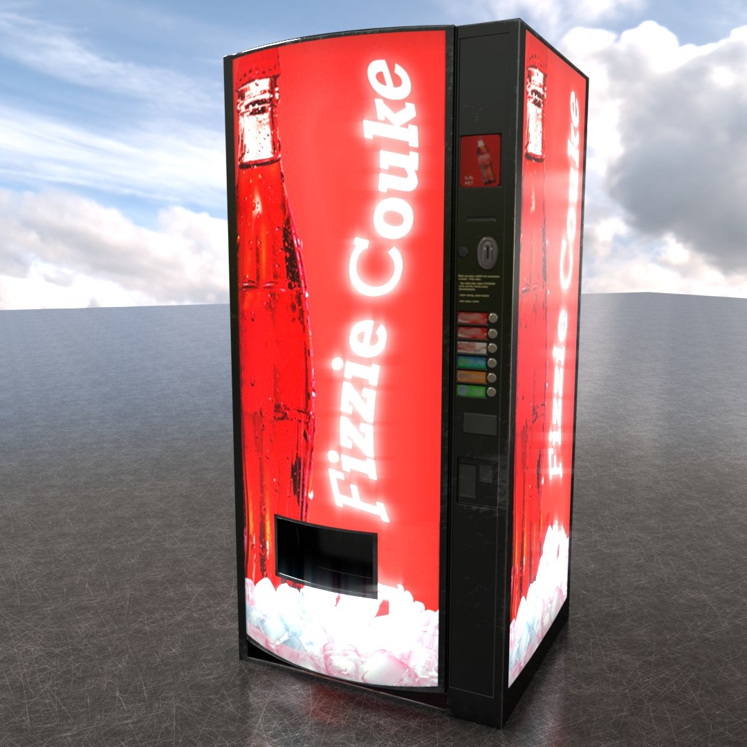 3d 3ds Soda Vending Machines Pbr