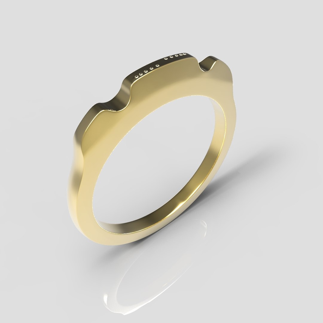 3d Gold Ring