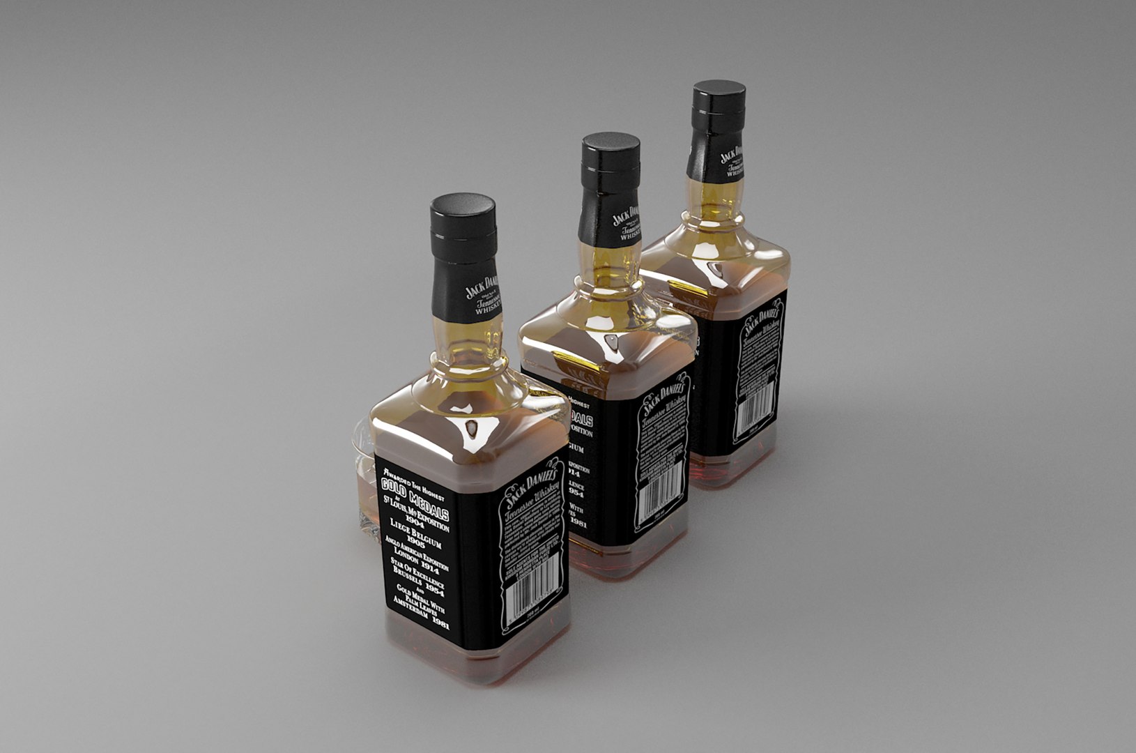 Jack Dennis Whiskey Chilled 3D Model - TurboSquid 2213830