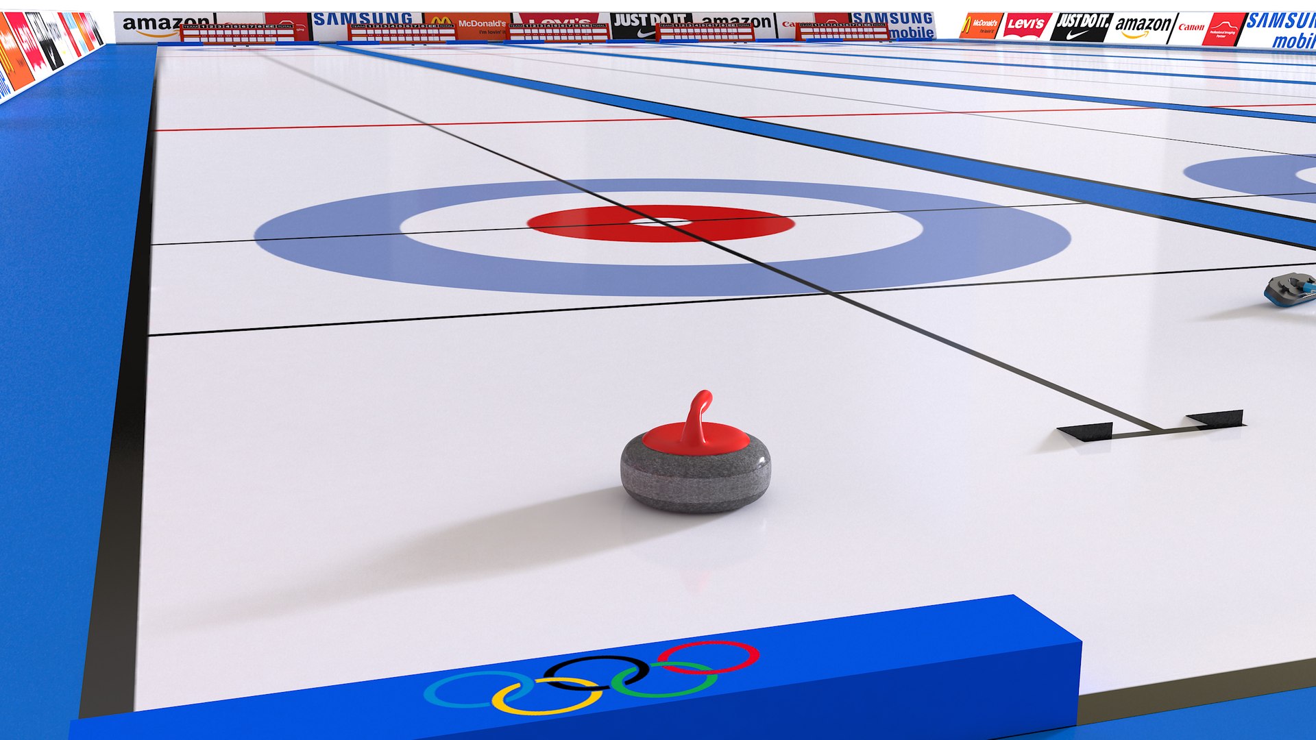 Curling rink 3D model - TurboSquid 1629112