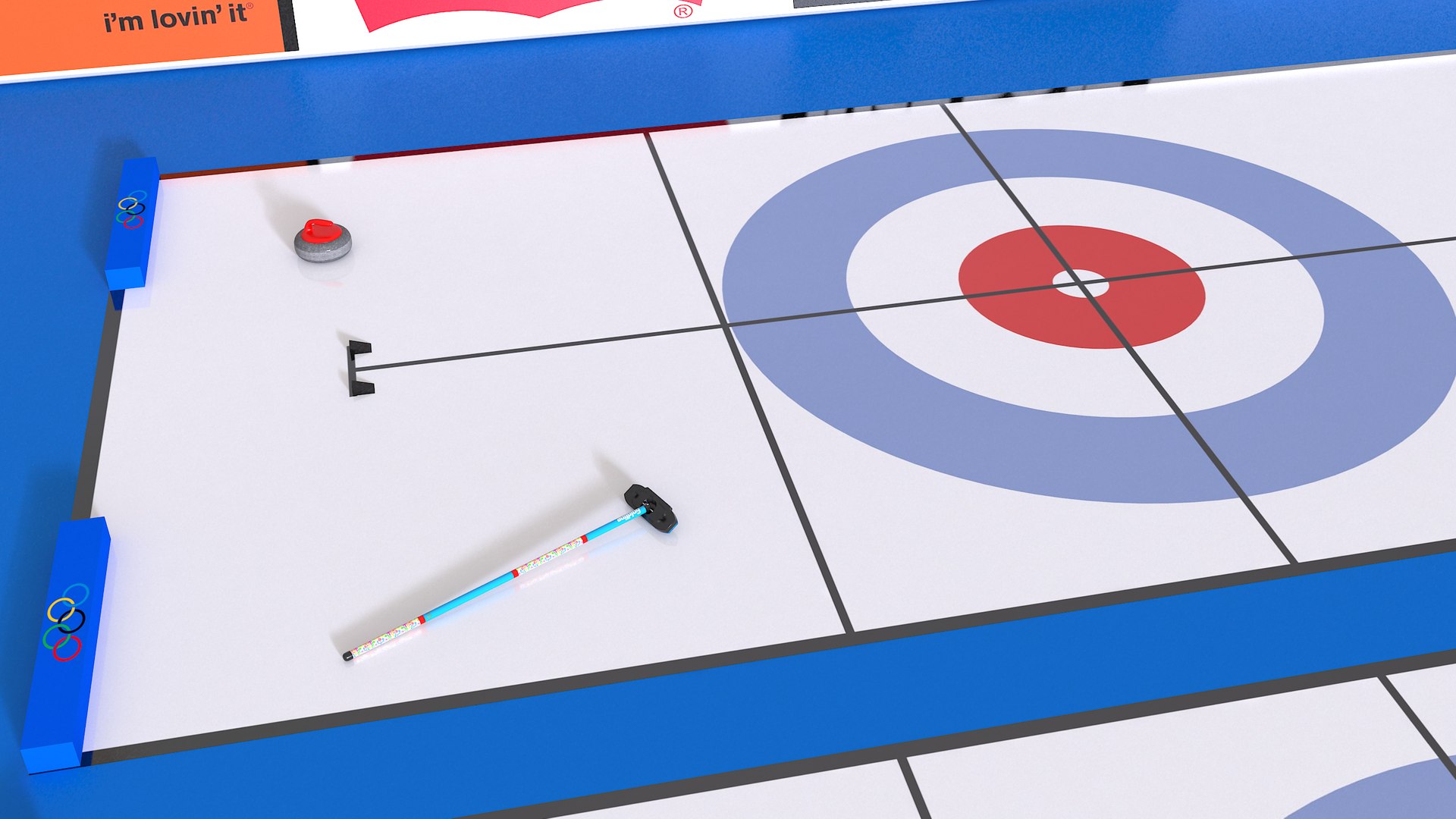 Curling rink 3D model - TurboSquid 1629112