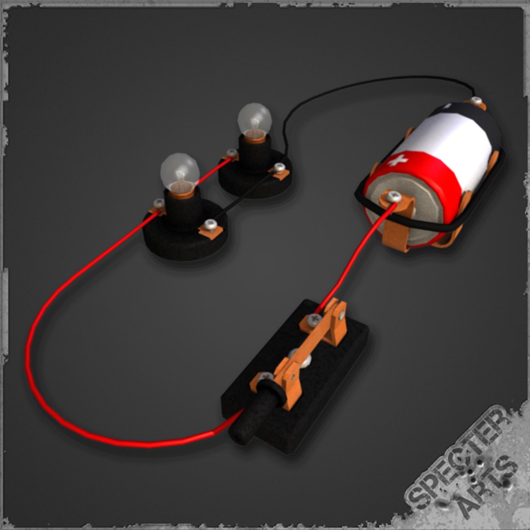 Illustration Simple Parallel Circuit 3d Model