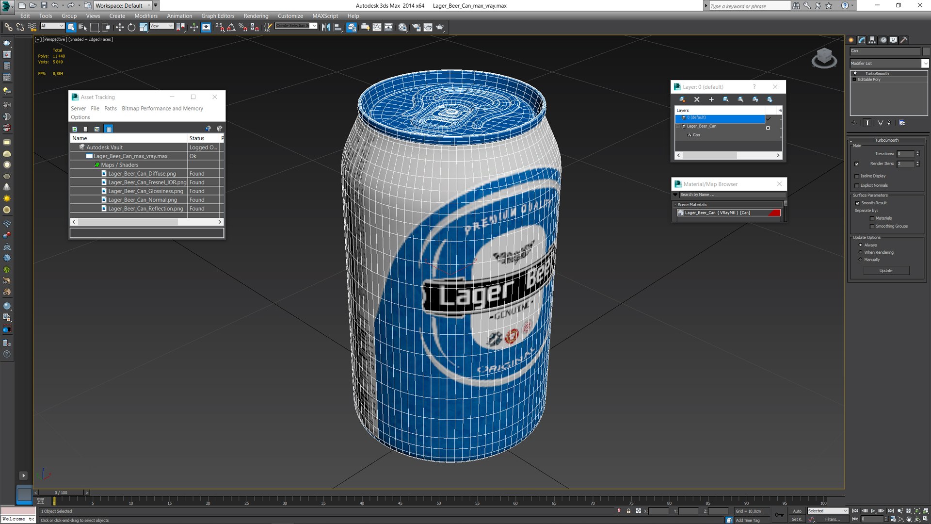 3D Lager Beer Can - TurboSquid 2021228