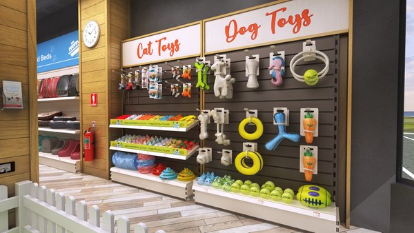 3D Mega Pet Shop Market model - TurboSquid 1796263