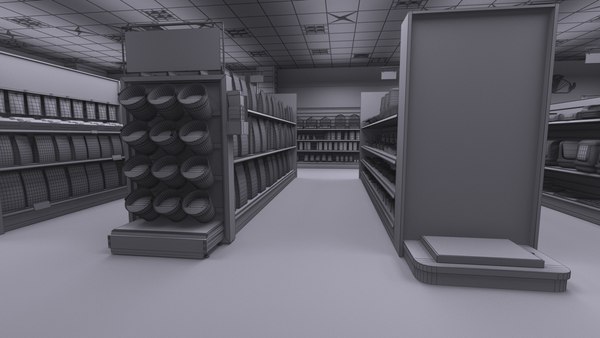 3D Mega Pet Shop Market model - TurboSquid 1796263