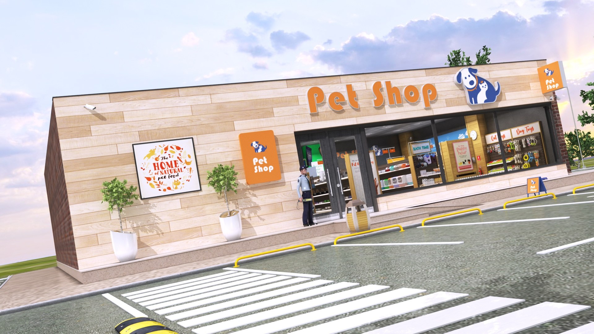 3D Mega Pet Shop Market model - TurboSquid 1796263