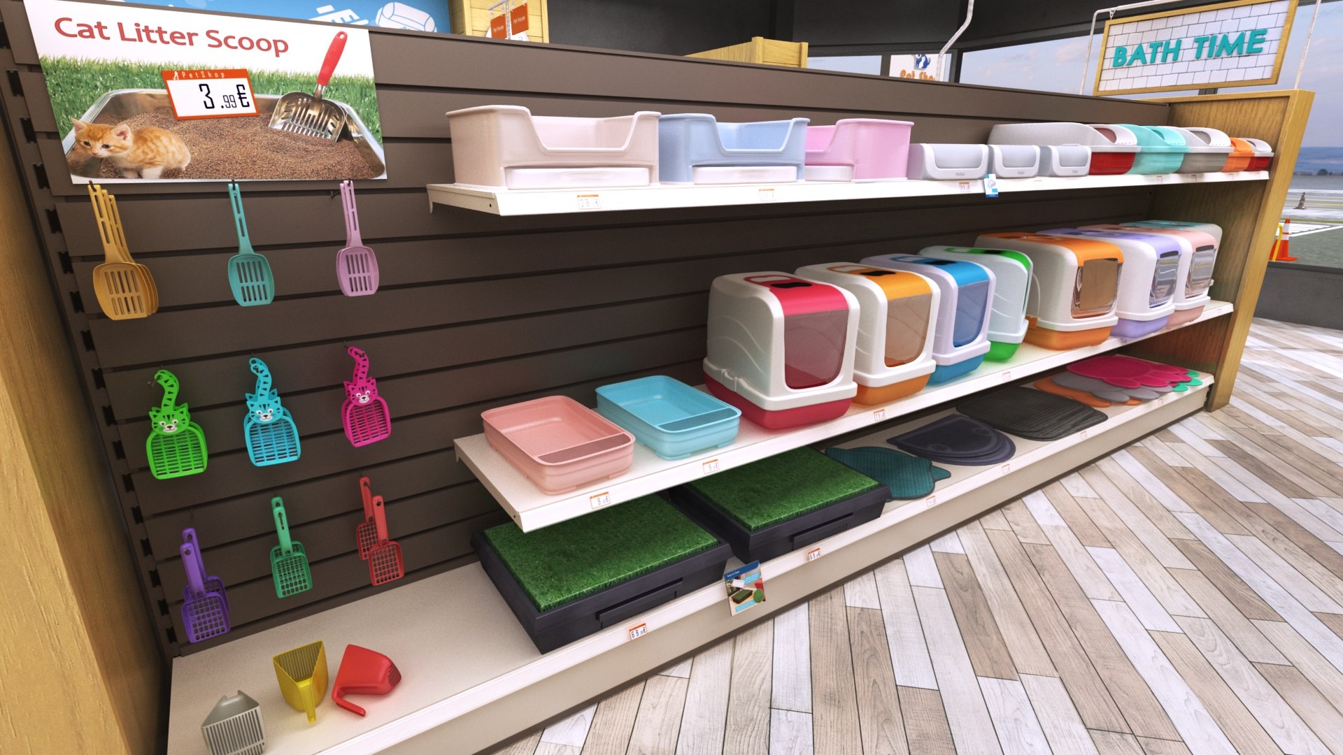 3D Mega Pet Shop Market model - TurboSquid 1796263